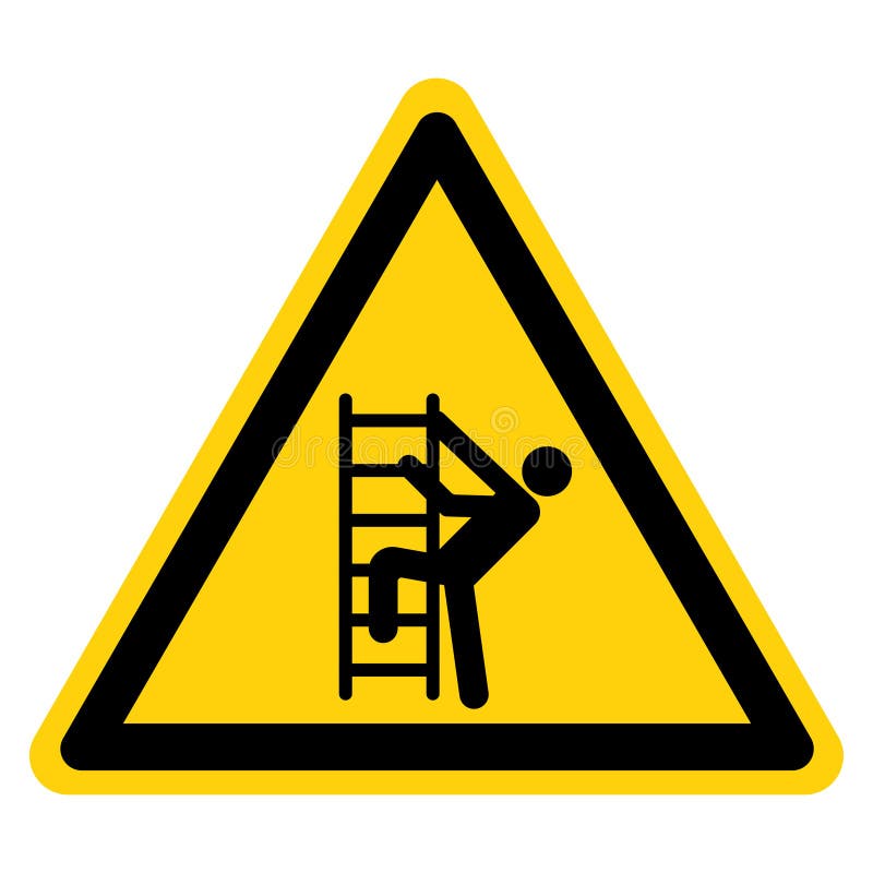 Warning Do Not Climb Symbol Sign, Vector Illustration, Isolate on White ...