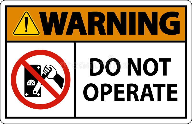Do Not Operate Icon Stock Illustrations – 411 Do Not Operate Icon Stock ...