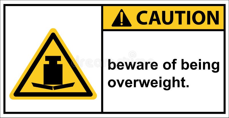 Warning, Do Not Overload the Load. Stock Vector - Illustration of ...