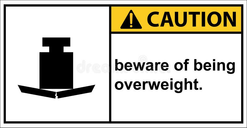 Warning, Do Not Overload the Load. Stock Vector - Illustration of signs ...