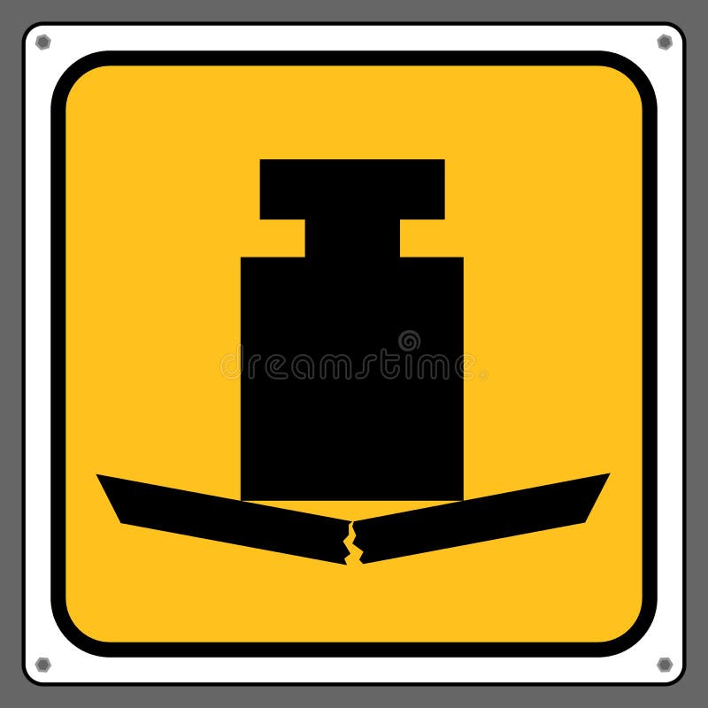 Warning, Do Not Overload the Load. Stock Vector - Illustration of ...