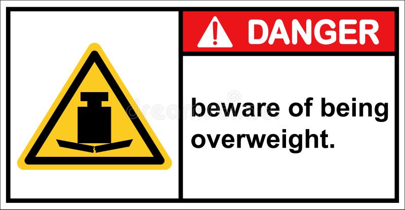 Warning, Do Not Overload the Load. Stock Vector - Illustration of ...