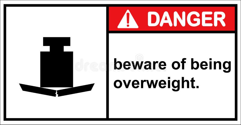 Warning, Do Not Overload the Load. Stock Vector - Illustration of ...