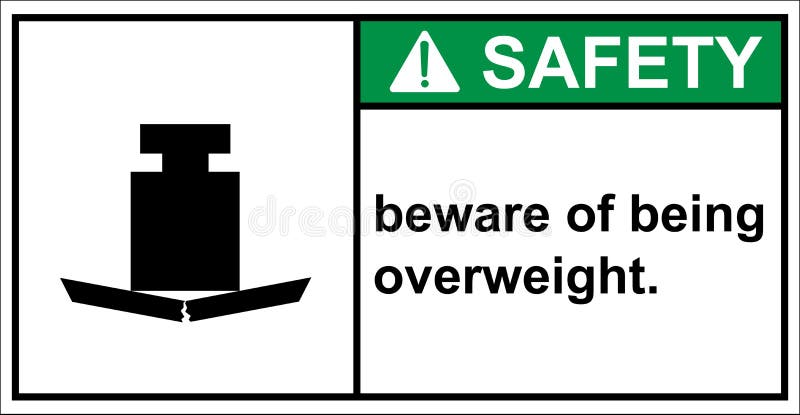 Warning, Do Not Overload the Load. Stock Vector - Illustration of ...