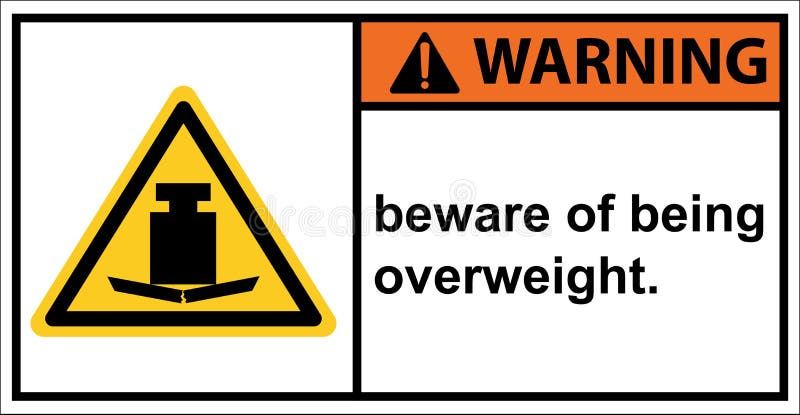 Warning, Do Not Overload the Load. Stock Vector - Illustration of ...