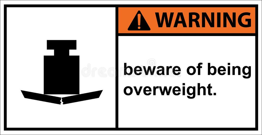 Warning, Do Not Overload the Load. Stock Vector - Illustration of ...