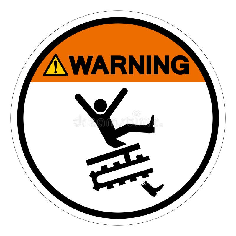 Warning Entanglement Hazard Leg Symbol Sign, Vector Illustration ...