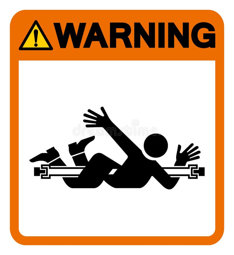 Warning Entanglement Rotating Shaft Symbol Sign, Vector Illustration ...