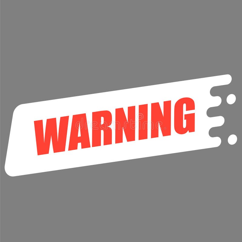 Warning, Expression Pop Art. Comic Speech Bubble. Stock Vector ...