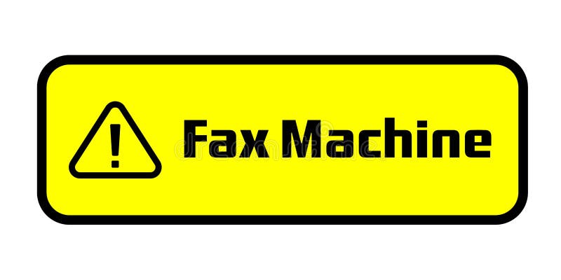 Warning Fax Machine Power Socket Warning Labels Stock Vector ...