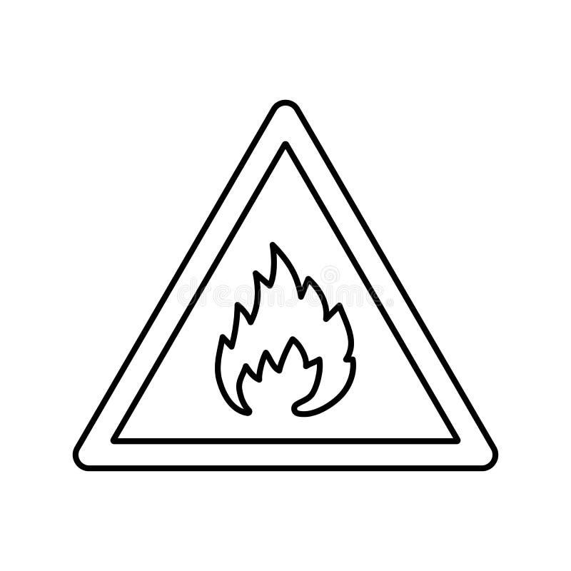 Warning No Fire Ignition Symbol Sign, Vector Illustration, Isolate on ...