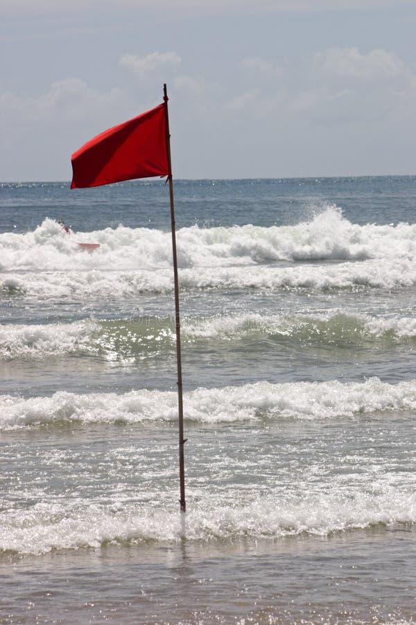 Warning flag stock photo. Image of stick, save, brazil - 32276492