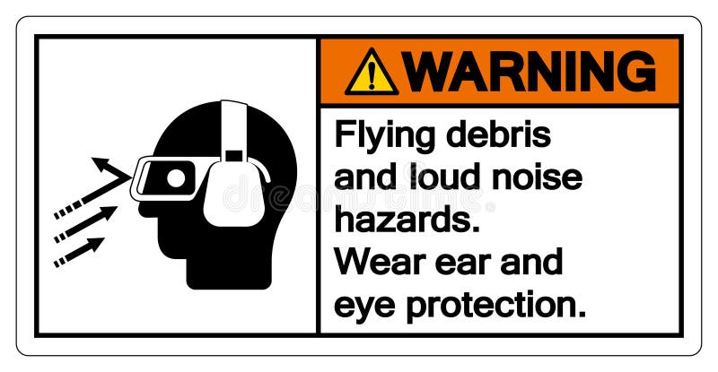 Caution Flying Debris Hazard Face Shield Required when Working on this ...