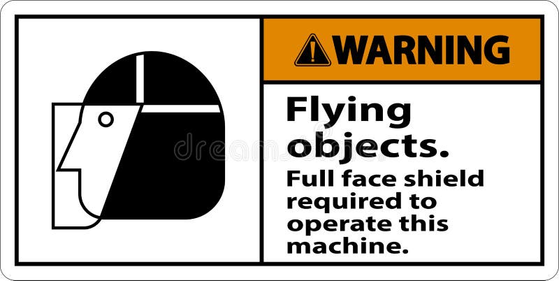 Warning Flying Object Crash Hazard Symbol Sign ,Vector Illustration ...