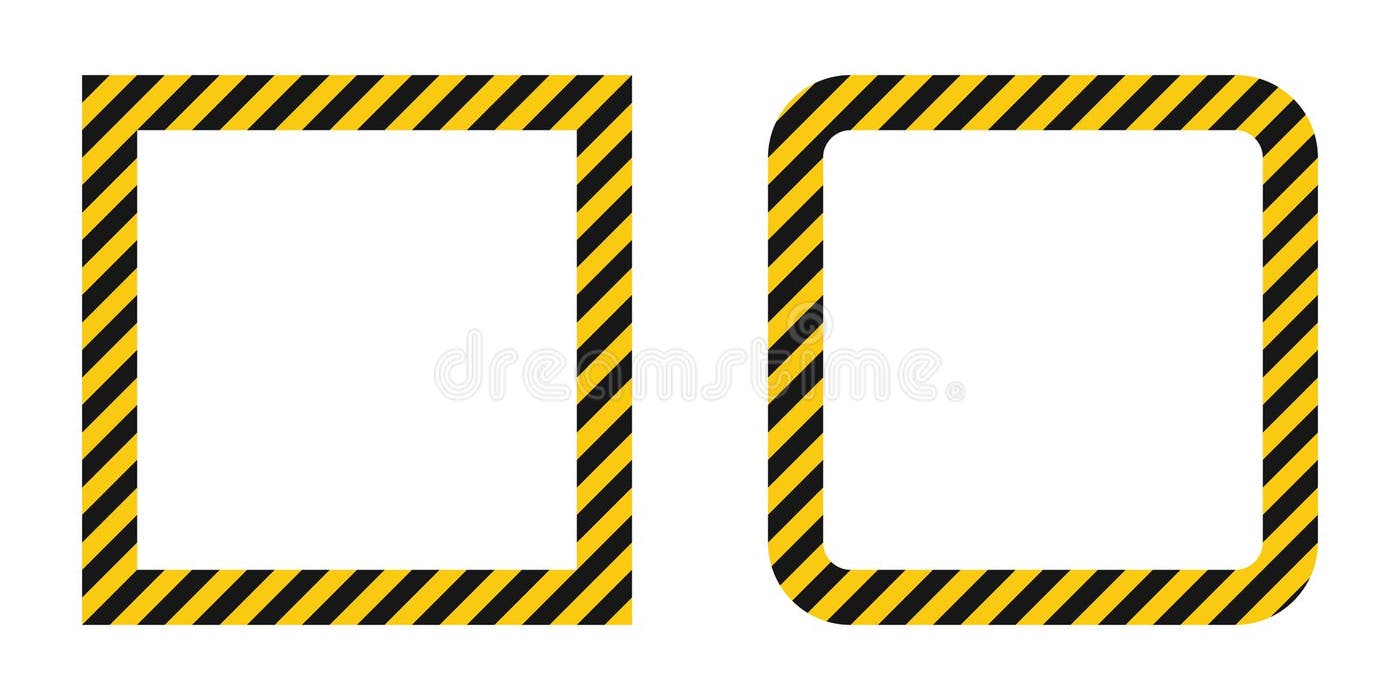 Hazard Stripes Square Stock Illustrations – 218 Hazard Stripes Square ...
