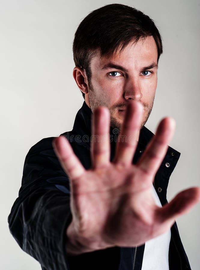 Warning gesture stock image. Image of warning, concept - 57443465