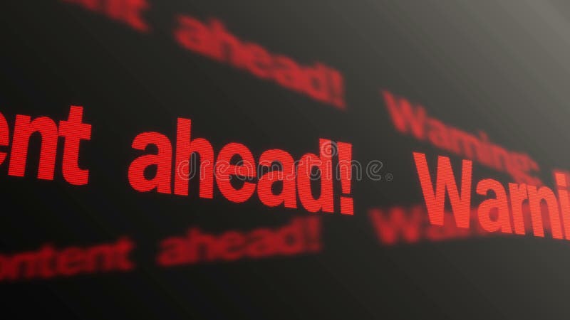 Warning, Graphic Content Ahead. Violent Content Warning Stock Video ...