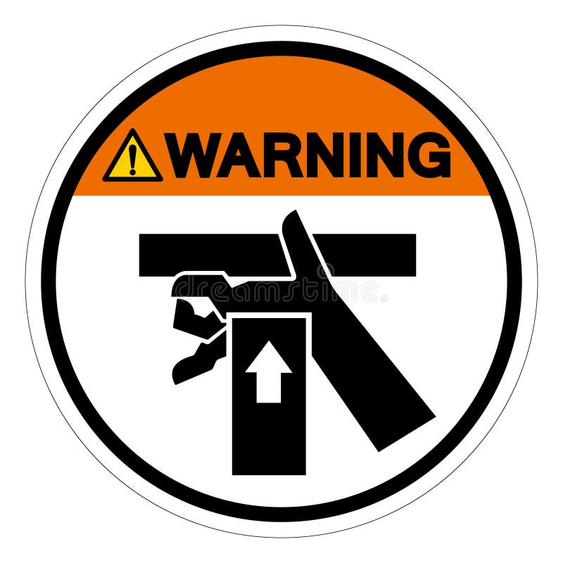 Warning Hand Crush Force from Below Symbol Sign, Vector Illustration ...