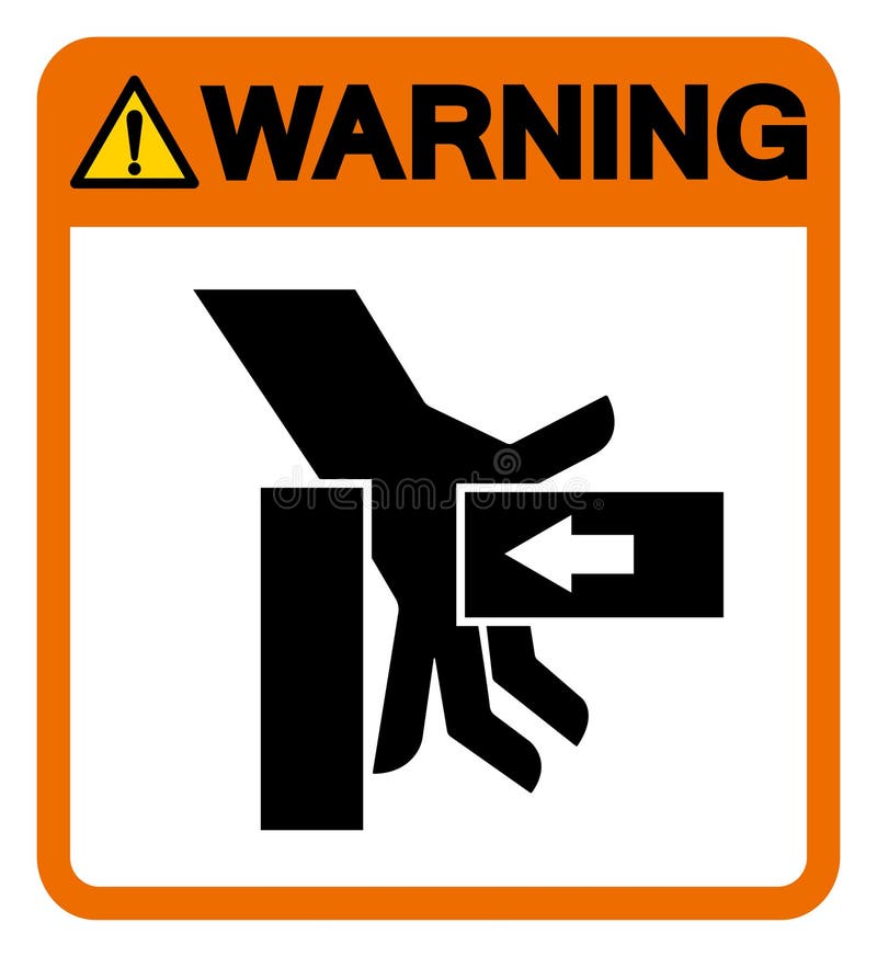 Warning Hand Entanglement Belt Drive Symbol Sign, Vector Illustration ...
