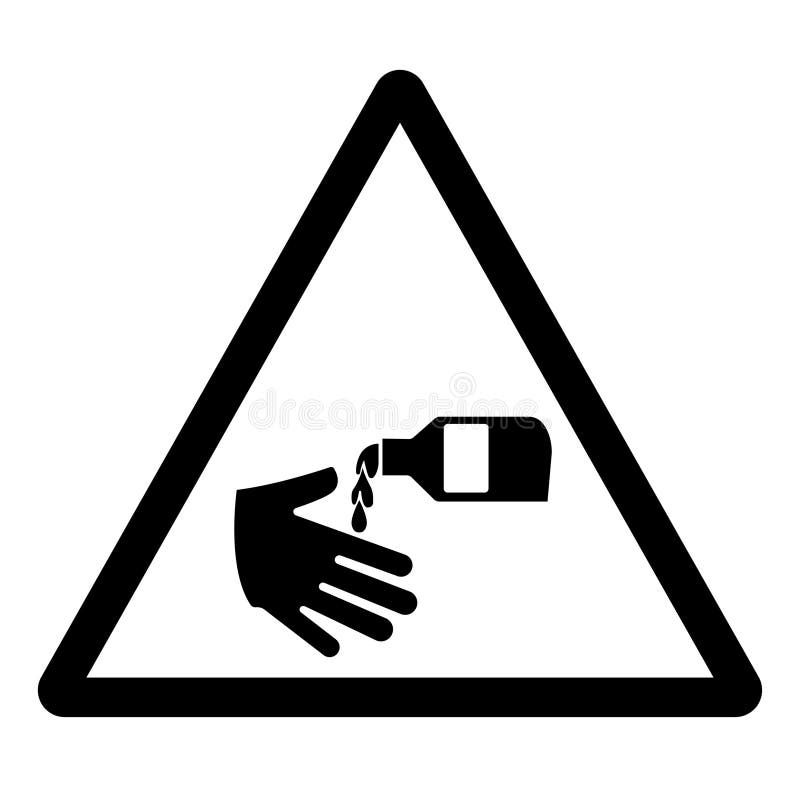 Warning Hand Crush Hazard Symbol Sign ,Vector Illustration, Isolate on ...
