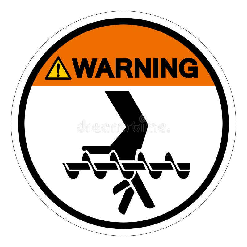 Warning Hand Crush Hazard Symbol Sign, Vector Illustration, Isolate on ...