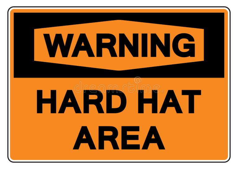 Warning Hard Hat Symbol Sign,Vector Illustration, Isolate on White ...