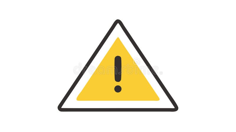 Warning Hazard Sign Icon Vector Illustration Flat Design, Vector Design ...