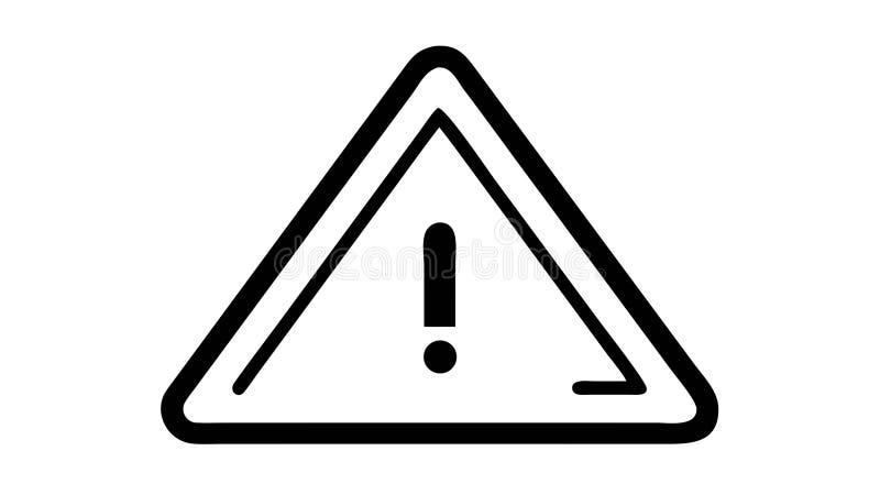 Warning Hazard Triangle with Exclamation Mark Icon, Vector Design ...