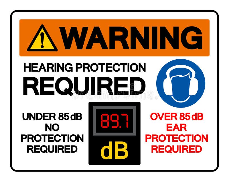 Hearing Protection Symbol Sign, Vector Illustration, Isolate on White ...