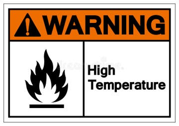 High Temperature Warning Sign Stock Illustrations – 849 High ...