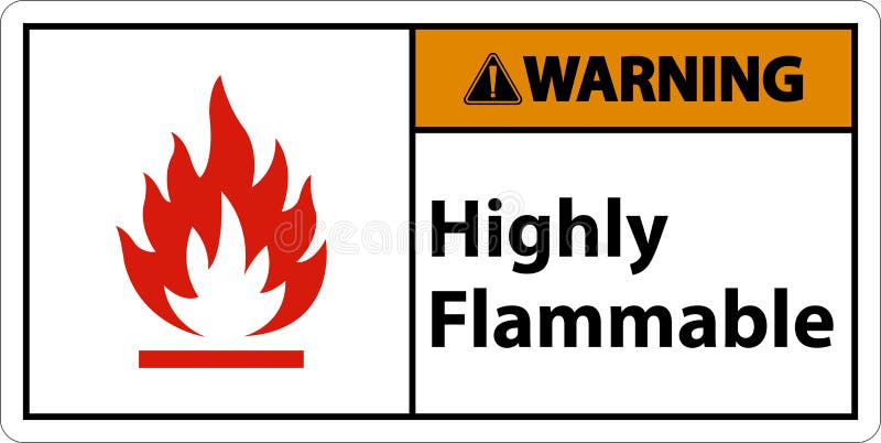 Highly Flammable Sign Stock Illustrations – 599 Highly Flammable Sign ...