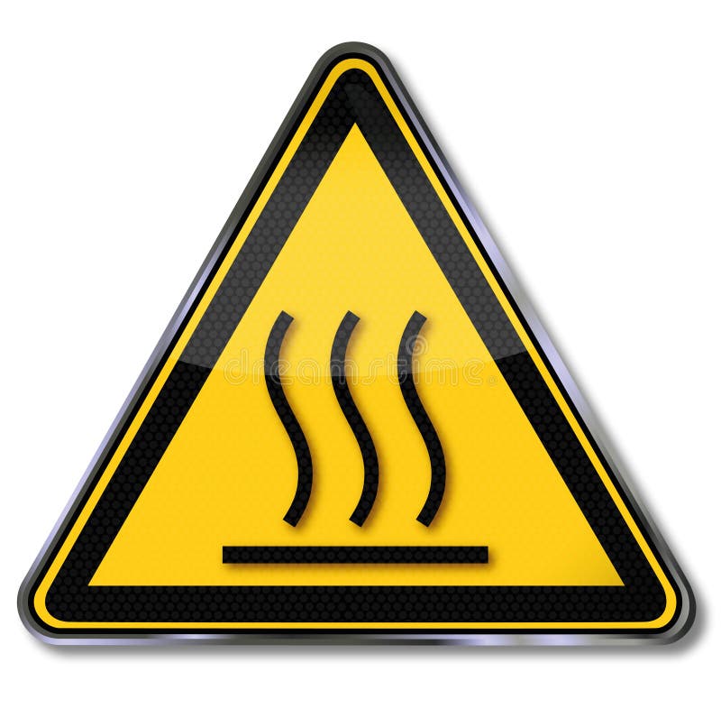 Caution Hot Surface Stock Illustrations – 1,102 Caution Hot Surface ...