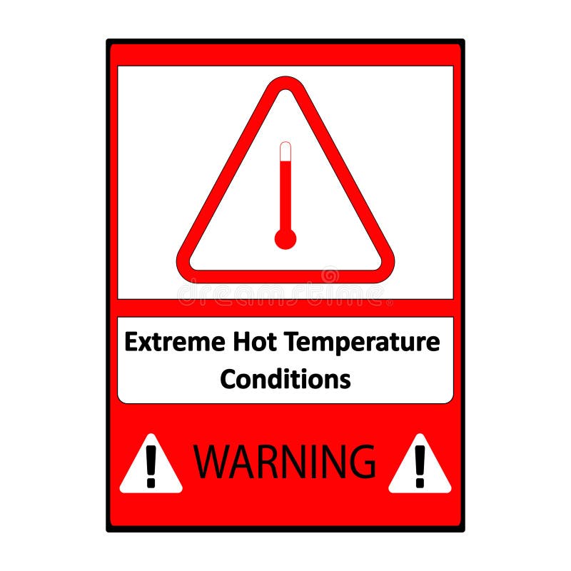High Temperature Warning Sign Stock Illustrations – 725 High ...