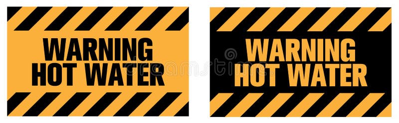 Hot Water Icon Caution Stock Illustrations – 601 Hot Water Icon Caution ...