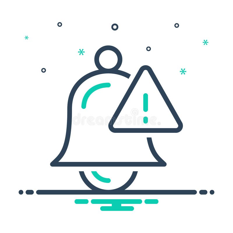 Mix Icon for Warning, Notifications and Attention Stock Vector ...
