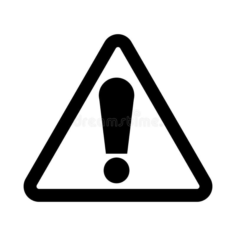 Warning Icon stock vector. Illustration of important - 146993489