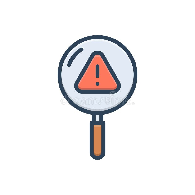 Color Illustration Icon for Warning, Error Andrisk Stock Illustration ...