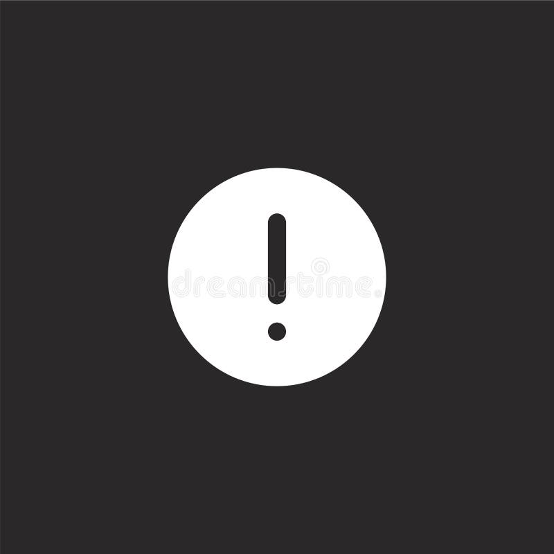 Warning Icon. Filled Warning Icon for Website Design and Mobile, App ...
