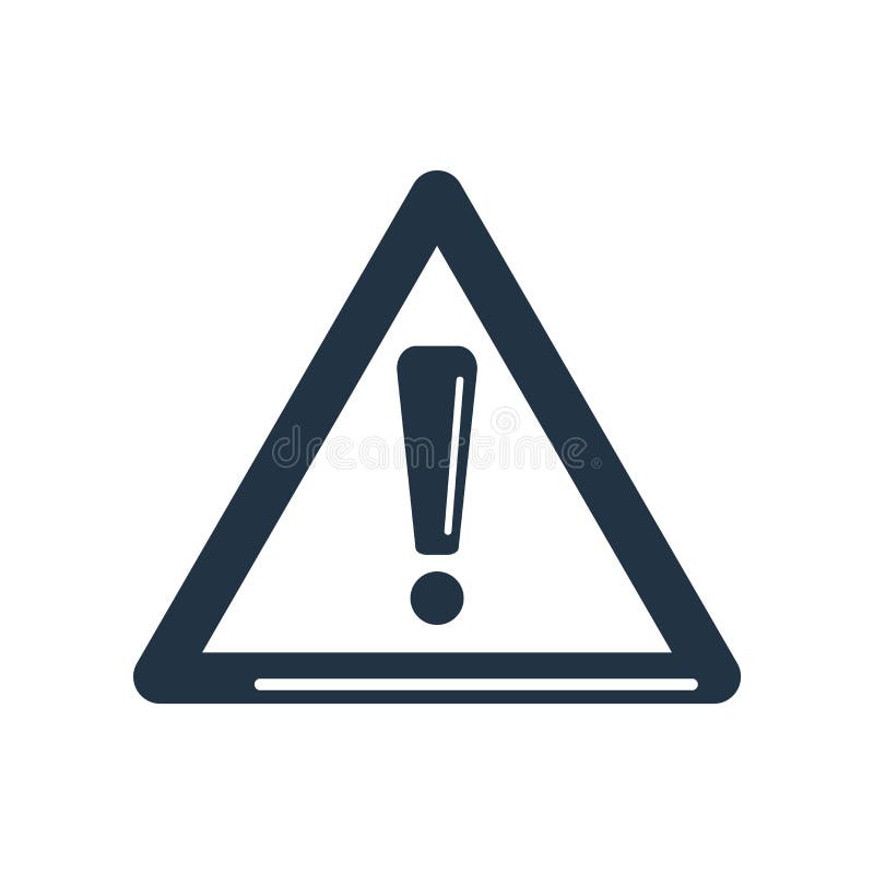 Warning Icon Vector Isolated on White Background, Warning Sign Stock ...