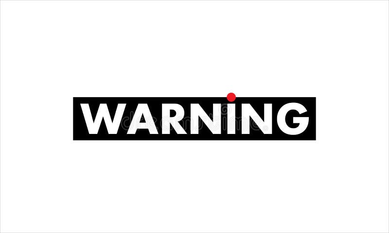 Warning Icon Logo Design Vector Illustration Template Stock Vector ...
