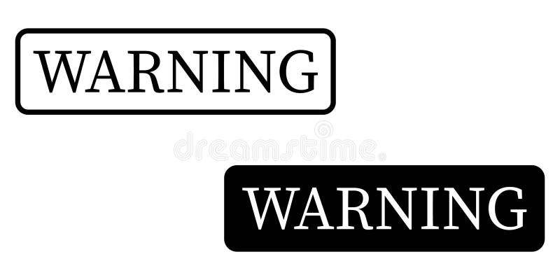 Warning Icon Sheet, Simple Trendy Flat Style Line and Solid Isolated ...