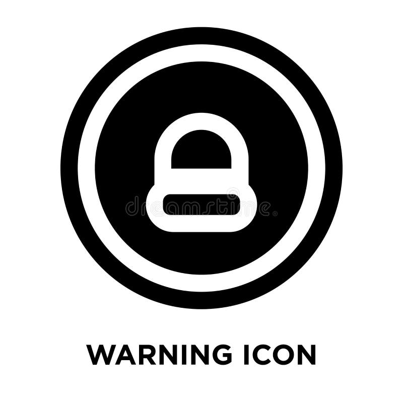 Warning Icon Vector Isolated on White Background, Logo Concept O Stock ...