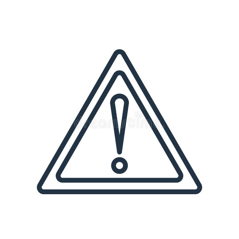 Warning Icon Vector Isolated on White Background, Warning Sign Stock ...