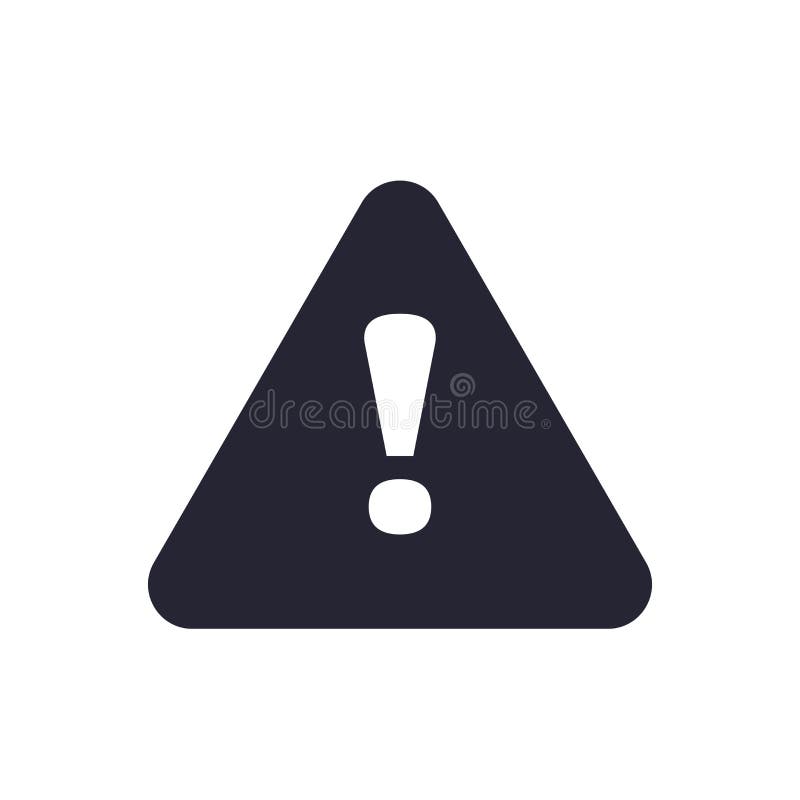 Warning Icon Vector Isolated on White Background, Logo Concept O Stock ...