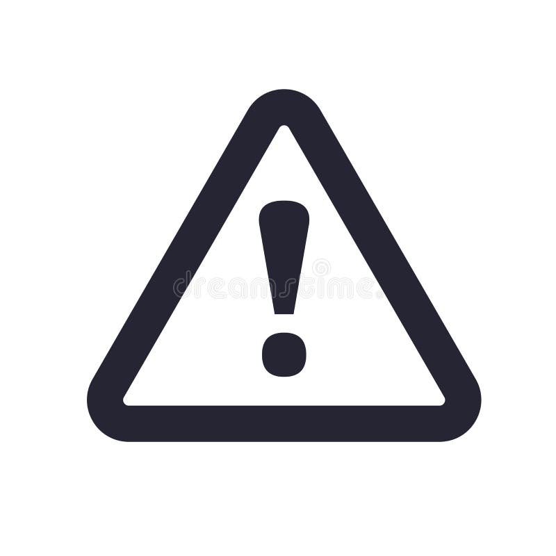 Warning Icon Vector Sign and Symbol Isolated on White Background ...