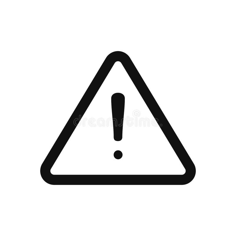 Warning Icon Vector. Simple Warning Sign in Modern Design Style for Web ...