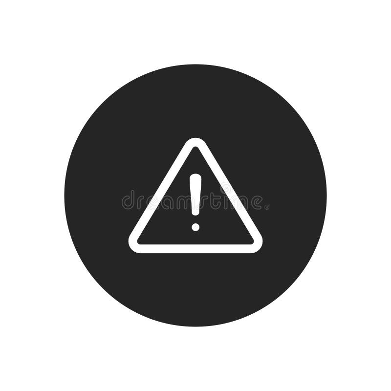 Warning Icon Vector. Simple Warning Sign in Modern Design Style for Web ...