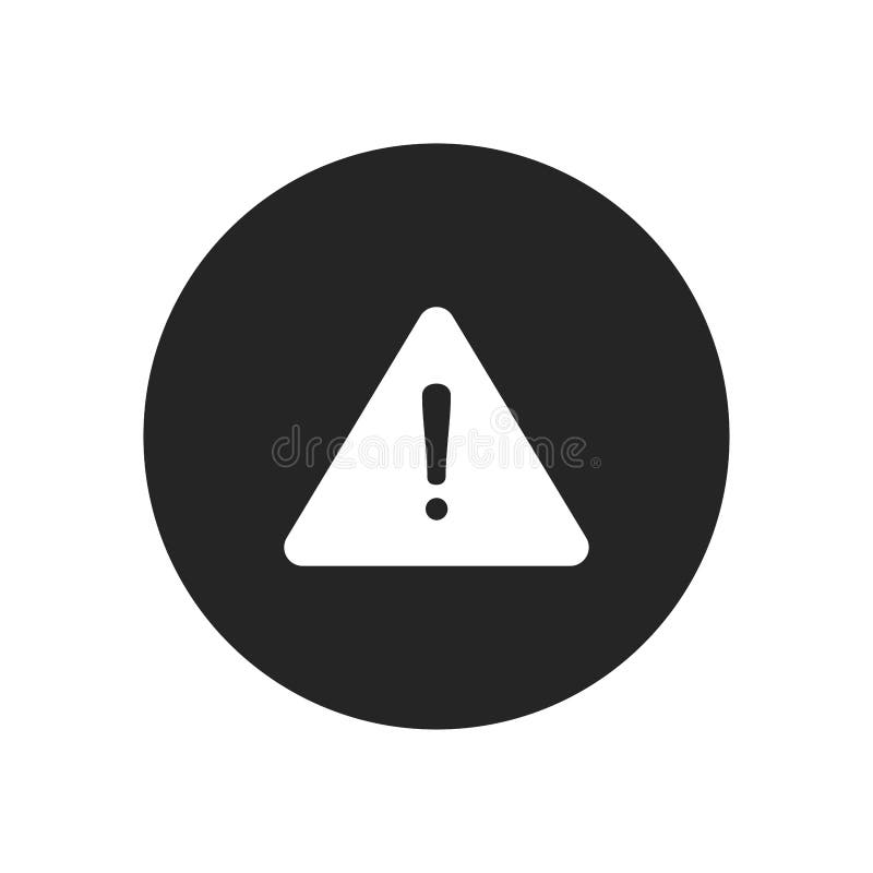Warning Icon Vector. Simple Warning Sign in Modern Design Style for Web ...