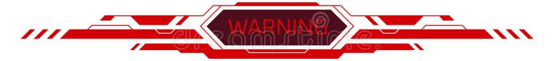 Warning Indicator for Digital Game Hud. Interface Element Stock Photo ...