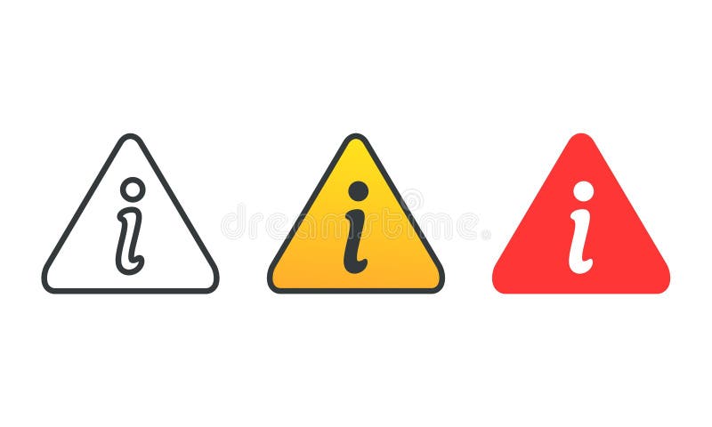 Warning Information Icon. Illustration Vector Stock Vector ...